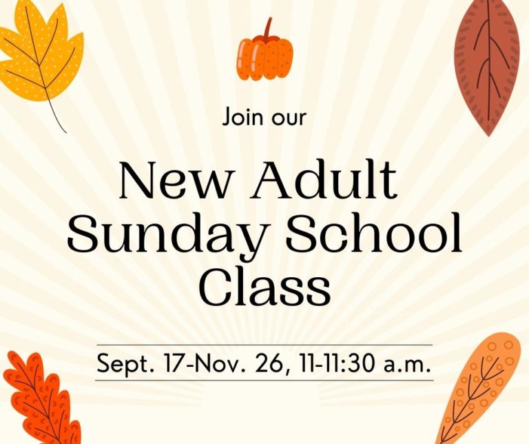Fall Adult Sunday School Class 2023 Facebook | mnsource