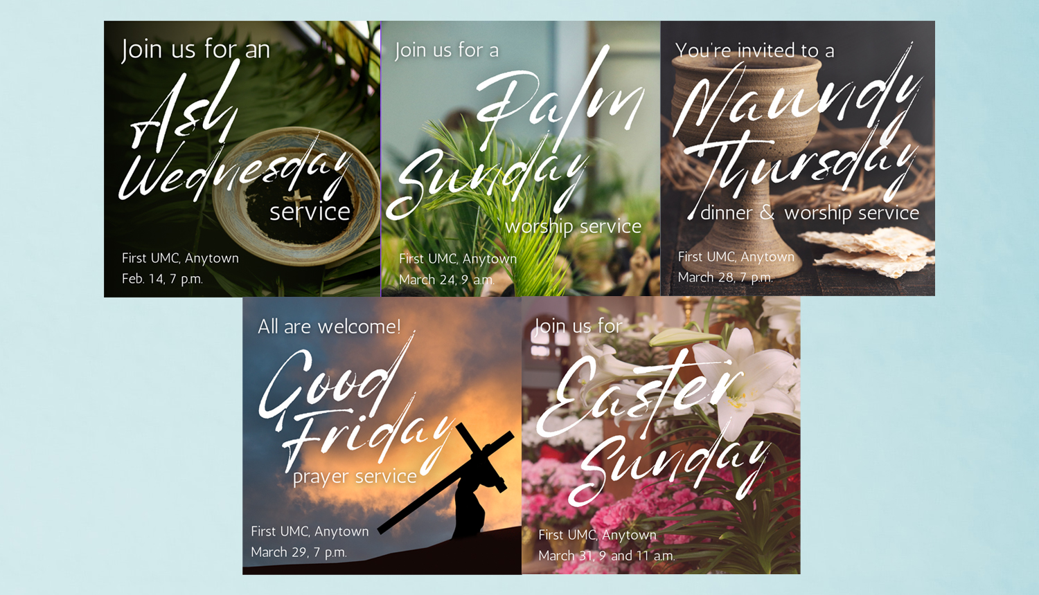 Canva Templates: Lent Social Media Series | mnsource
